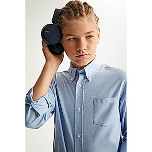 French Toast Boys Long Sleeve Oxford Shirt (Standard & Husky), Light Blue, 10