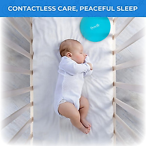 DreamBe-1 by OnSky Contactless Smart Baby Breathing Monitor, Realtime Heart Rate and Sleep Tracker – Monitor Baby Anywhere, Anytime – Touch-Screen Display WiFi - Urgency (DreamBe1B-C with Camera Blue)
