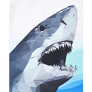 The Children's PlaceThe Children's Place Boys Sleeveless Tank Top and Shorts 2 Piece Pajama SetsSHARK/PALM TREELarge (10/12)