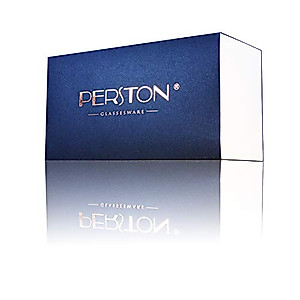 PERSTON -Old Fashioned Whiskey Glass 10 oz -Party Wedding Dedicated - for Mom,Dad,Husband,Wife -Tumbler Drink for Cognac,Bourbon Scotch,Wine,Beer,Cocktail All Beverage(Grid Type 2pc/Set)