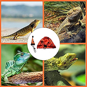 Lizard Clothes for Bearded Dragon - Halloween Hat and Cloak Set Adjustable Halloween Costume Xmas Gifts Pets Apparel for Bearded Dragon Rabbit Guinea Pig Ferret Hedgehog (Halloween Hat & Cloak Set)
