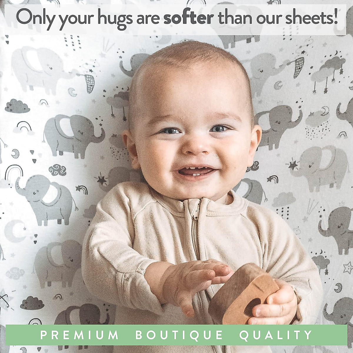 Bassinet Fitted Sheets for Fisher Price Bassinet Soothing Motions, Stow and Go, Rock with Me and Soothing View Bassinet – Snuggly Soft 100% Jersey Cotton – 2 Pack
