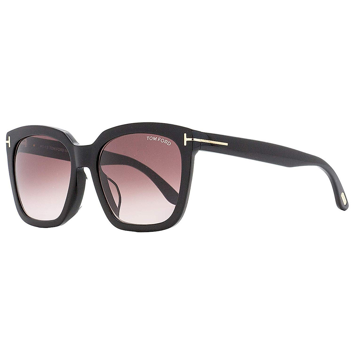 Tom Ford Square Sunglasses TF502F Amarra 01T Black 55mm FT0502
