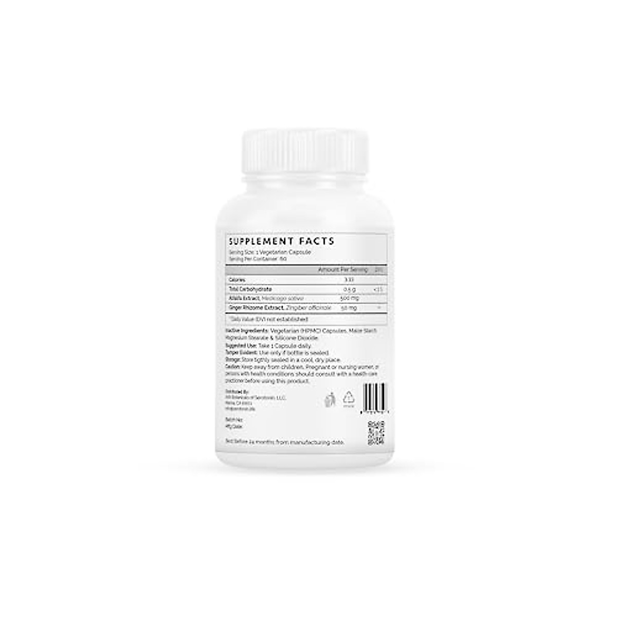 Arth Botanicals Alfalfa Capsules – Supports Metabolic Health and Promotes Healthy Heart Function – 60 Vegan Capsules for Maximum Absorption & Potency -100% Plant-Based