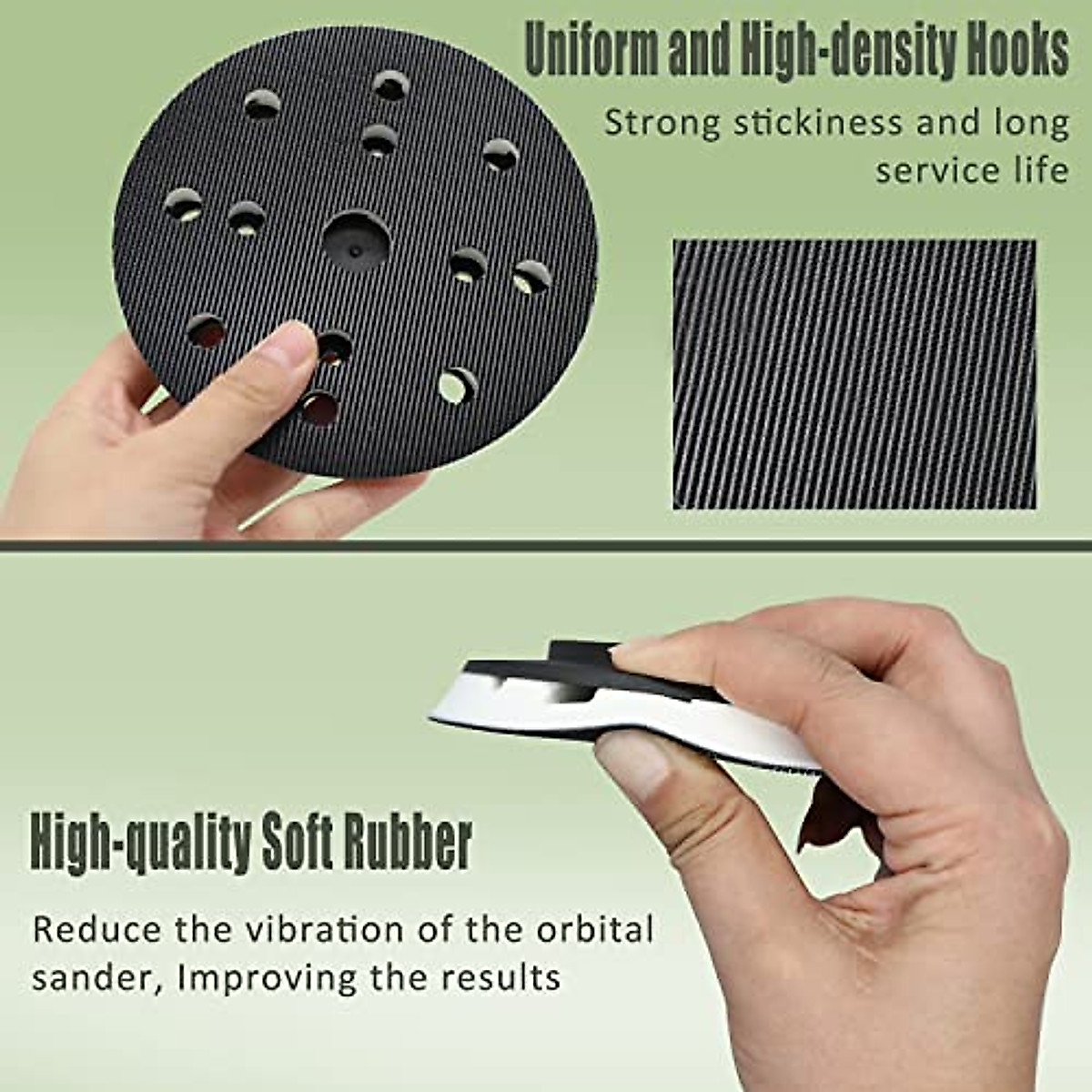 492280 ETS 125 Eq Jetstream Sanding Pad Replacement, Soft, 125mm (5 in) 8 Hole Fit for Festool ETS/ES 125, Pro 5 ltd Random Orbit Finish Sanders