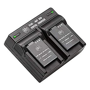 BM Premium 2 EN-EL12 Batteries & Dual Charger for Nikon Coolpix A1000 B600 W300 A900 AW100 AW110 AW120 AW130 S6300 S8100 S8200 S9050 S9200 S9300 S9400 S9500 S9700 S9900 P330 P340 KeyMission 170, 360