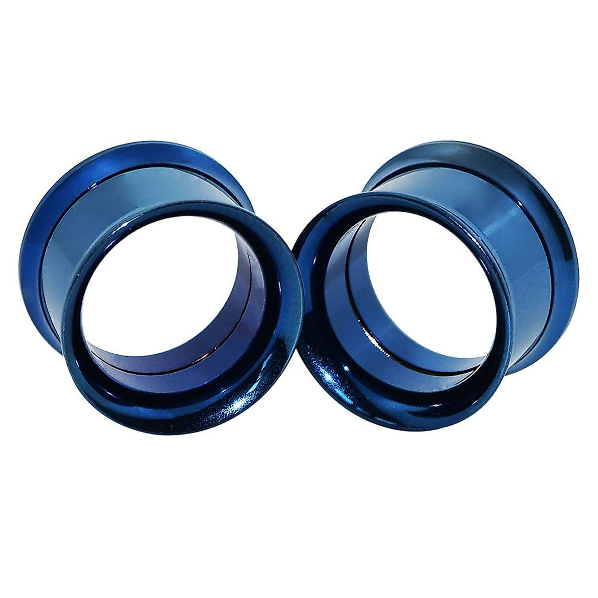 HISHION 12pcs Stainless Steel Tunnels for Ears Gauges 6g-20mm Screw Fit Double Flared Expander Set for Women Men Body Piercing Jewelry(6mm 2G)