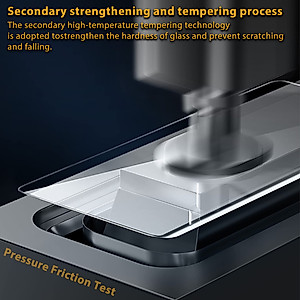 WILLONE [2+2] For OnePlus 11 Screen Protector Tempered Glass 2 Pcs, Camera Lens Protector 2 Pcs, Support Fingerprint Sensor, 9H Hardness, Bubble Free, HD Film for OnePlus 11 5G