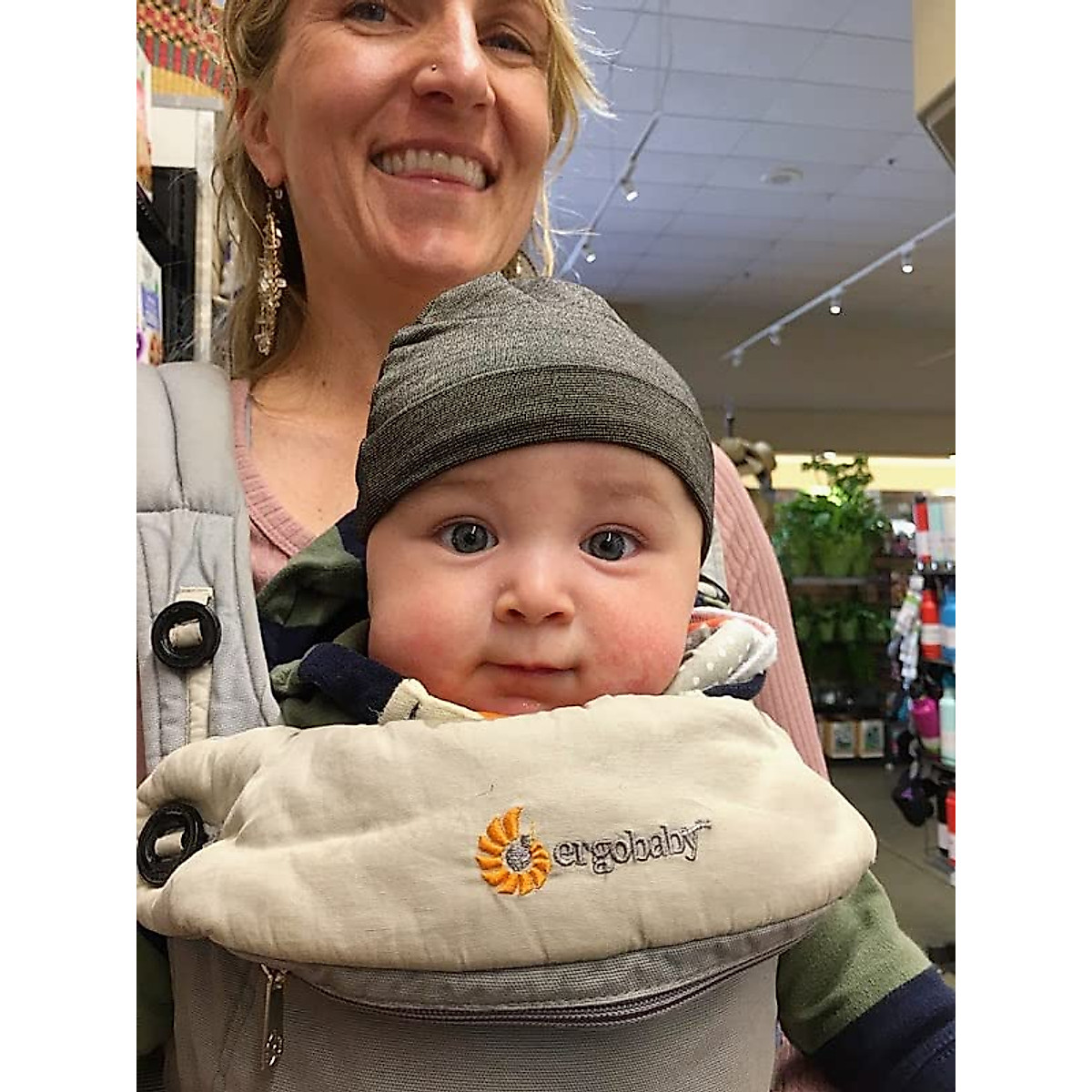 EMF Baby Hat Beanie EMF Blocking Baby Beanie Microwave RF Shielding All Season Baby Beanie Cap Black, Brown, 1-4