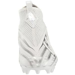 adidas Freak Spark 23 Football Shoe, White/White/Silver Metallic, 2.5 US Unisex Little Kid