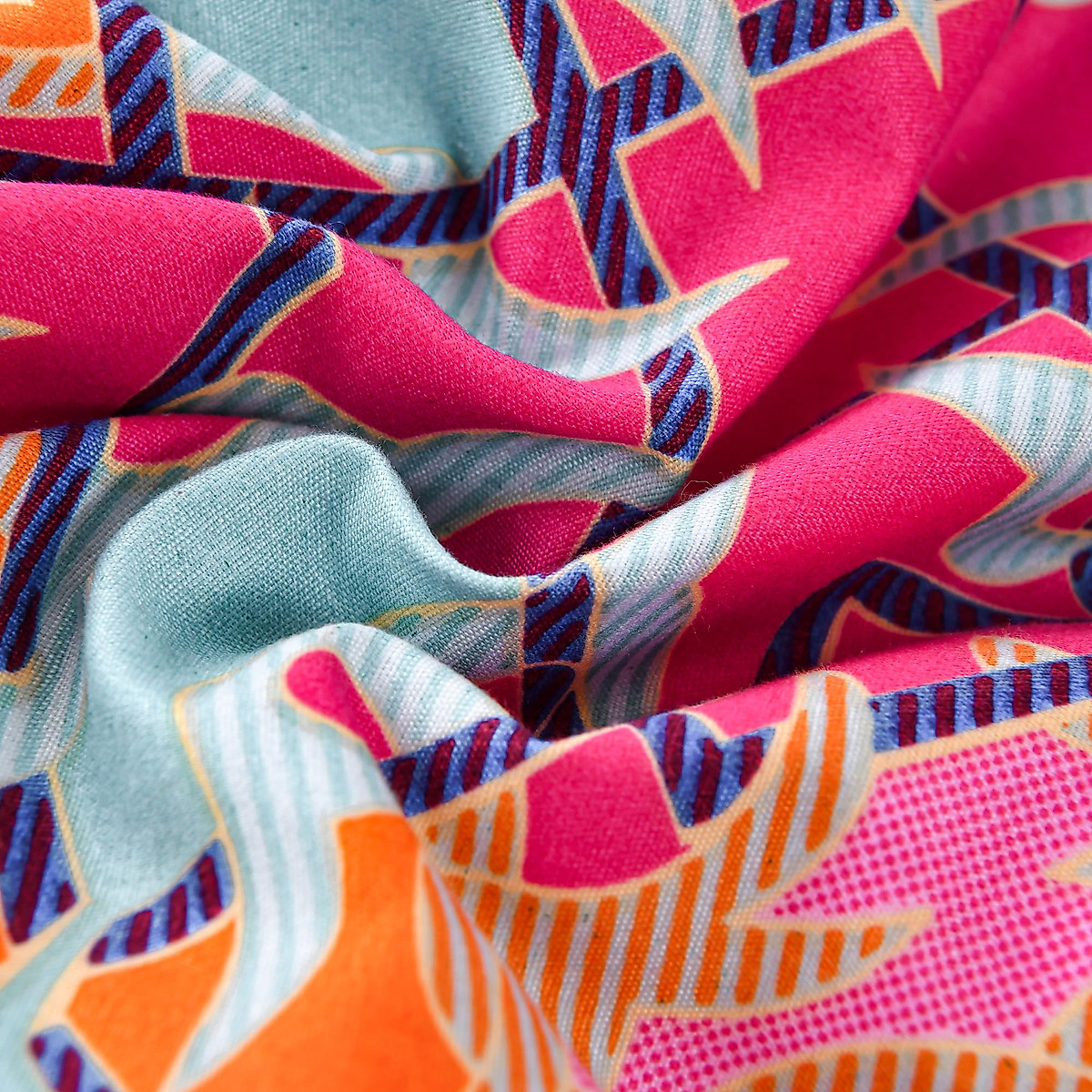 Shatex King Size Comforter (103x90 Inch) 3 Piece All Season Bedding Set Warm - Bohemian Western Pattern - Salmon Pink 1 Boho Comforter King Size with 2 Pillow Shams(20x36 Inch)