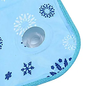 Salmue Cooling Pillow, Cool Neck Pillow, Multi Functional Children Adult Waterproof Ice Cooling Cushion Water Pillow Reversible Cool Gel Pillow for Student Office Car Home Travel