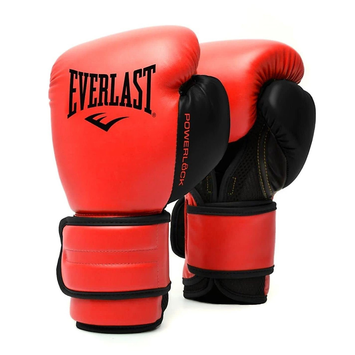 Everlast Powerlock 2 Boxing Gloves | Pro Flight Gloves | Secure Fit Hook and Loop with Triple-Layer Foam & Wrist Support for Injury Prevention | Heavy Bag & Speedbag Training (12oz | Red)