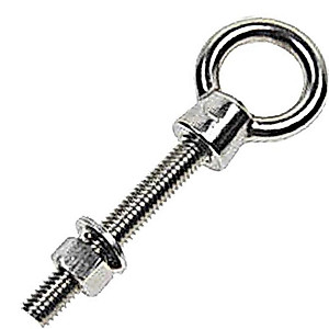 US STAINLESS Stainless Steel 316 (Shape Type 307) M10 Lifting Eye Bolt 10mm x 100mm Marine Grade Pitch of 1.5