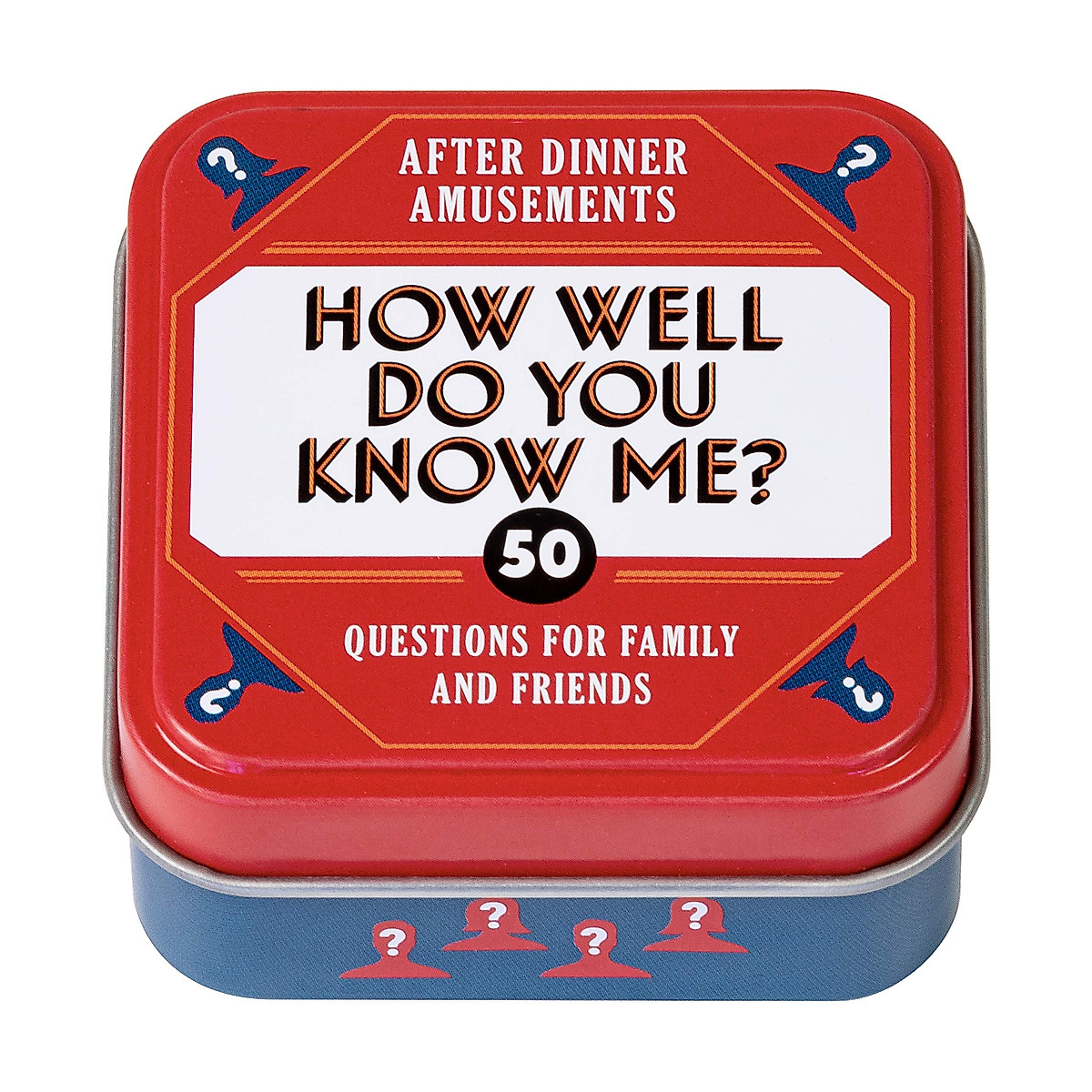 Chronicle Books After Dinner Amusements: How Well Do You Know Me?: 50 Questions for Family and Friends (Family Friendly Conversation Starter Card Game, Portable Camping and Holiday Games)