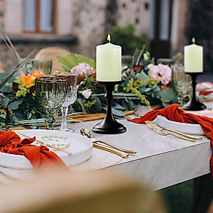 12 Pack 2x3 Hand Poured White Dripless Pillar Candles, Ivory, Soy Candles, Non-Toxic, Unscented, Smokeless, Long Burning, Emergency, for Home Decor, Dining Table, Party, Romantic Mood Lighting