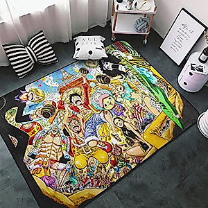 J-LOVE Rugs Anime Area Rugs Birthday Gifts Non-Slip Carpet Decorations for Living Room Bedroom 60 * 39 Inch
