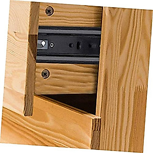 1 Pair Keyboard Track Black Serving Tray Computer Desk Accessories Parts Tray Under Desk Keyboard Tray Under Table Drawe