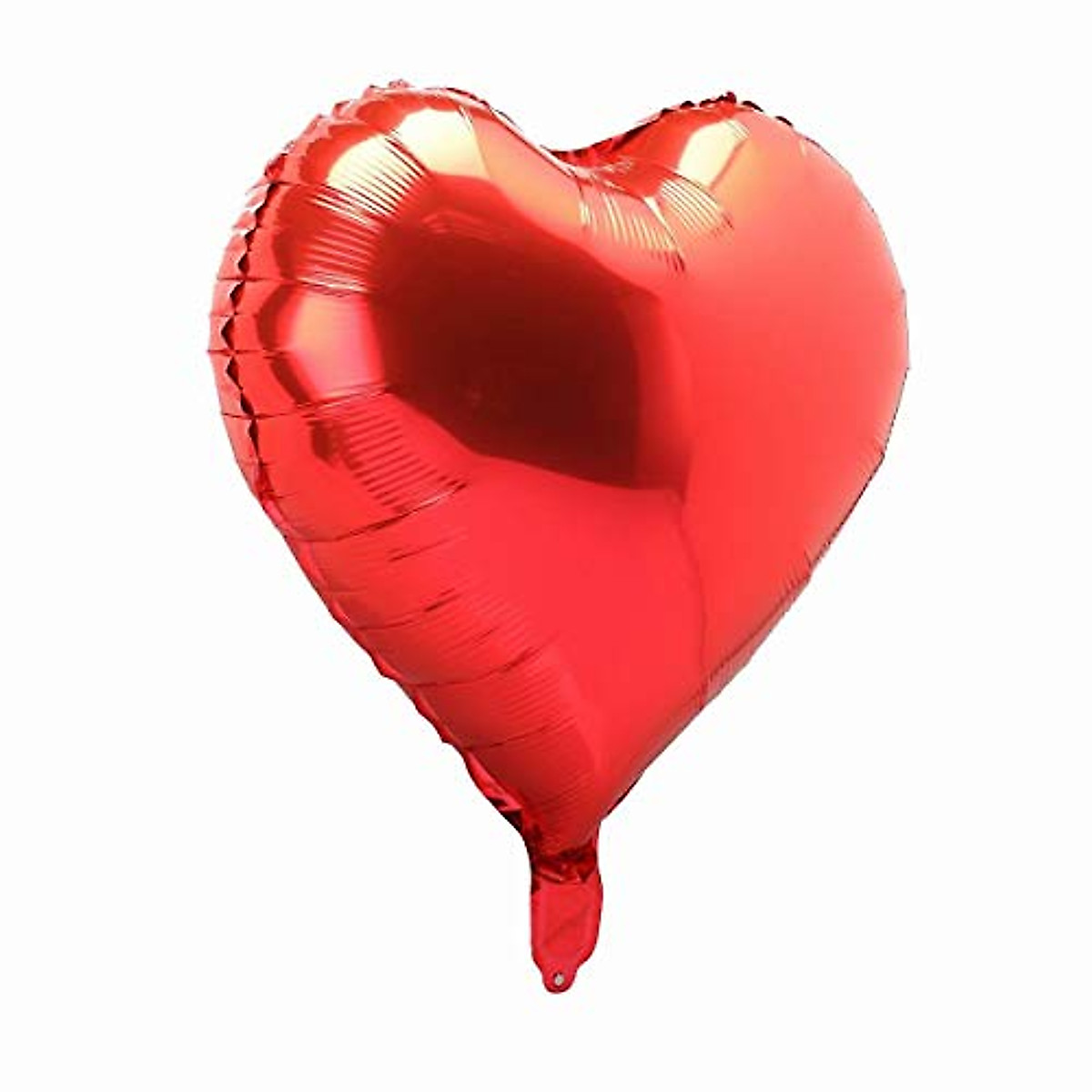 BinaryABC Foil Balloons,LOVE Heart Shape Helium Valentines Wedding Birthday Party Decorations,Approx,45cm,10 pieces(Red)