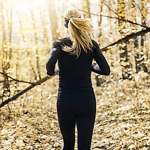 Emprella Thermal Underwear for Women, Ultra Soft Long Johns Womens Set Base Layer Clothes (Black Set, Medium)