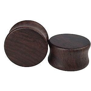 TBOSEN Set Of 4 Pairs Wood Gauges Ear Tunnels Double Flare Plugs Expander Body Piercing Jewelry