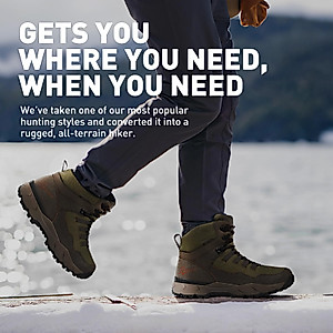 Danner Vital Trail 5” Hiking Boots for Men - Waterproof, Abrasion-Resistant Leather and Textile, with Shock-Absorbing Midsole and Traction Outsole, Coffee Brown - 10.5 D