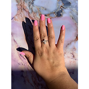 SILVERCLOSEOUT Rhodium Plated Sterling Silver Womens Cz Cubic Zirconia Fleur De Lis Loyalty Ring - Size 6