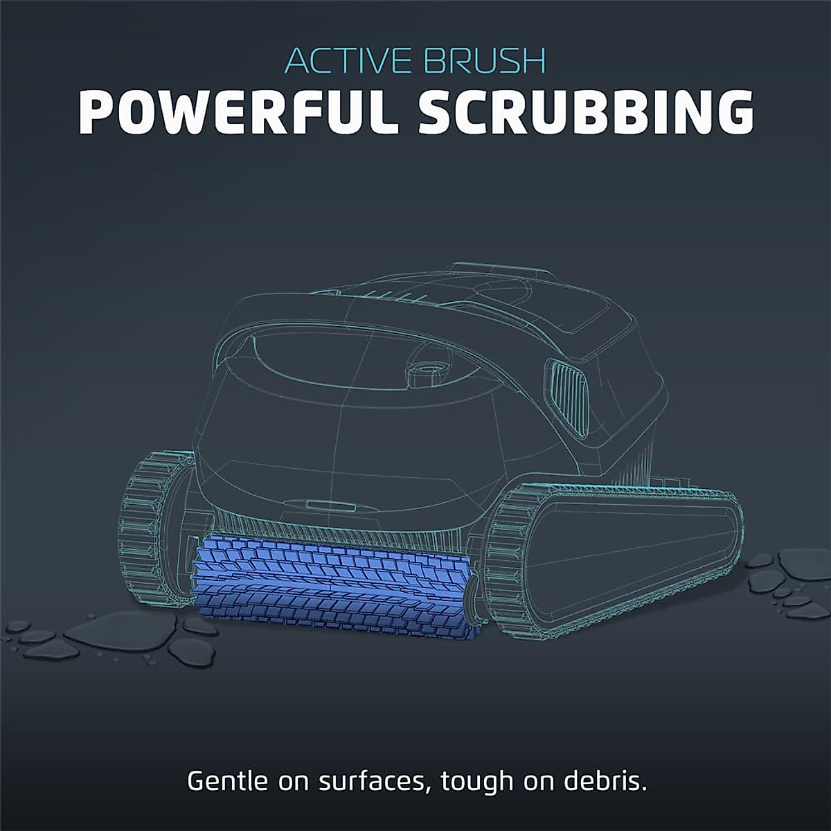 Dolphin Genuine Replacement Part — Front Blue Brush — 99831221-R1