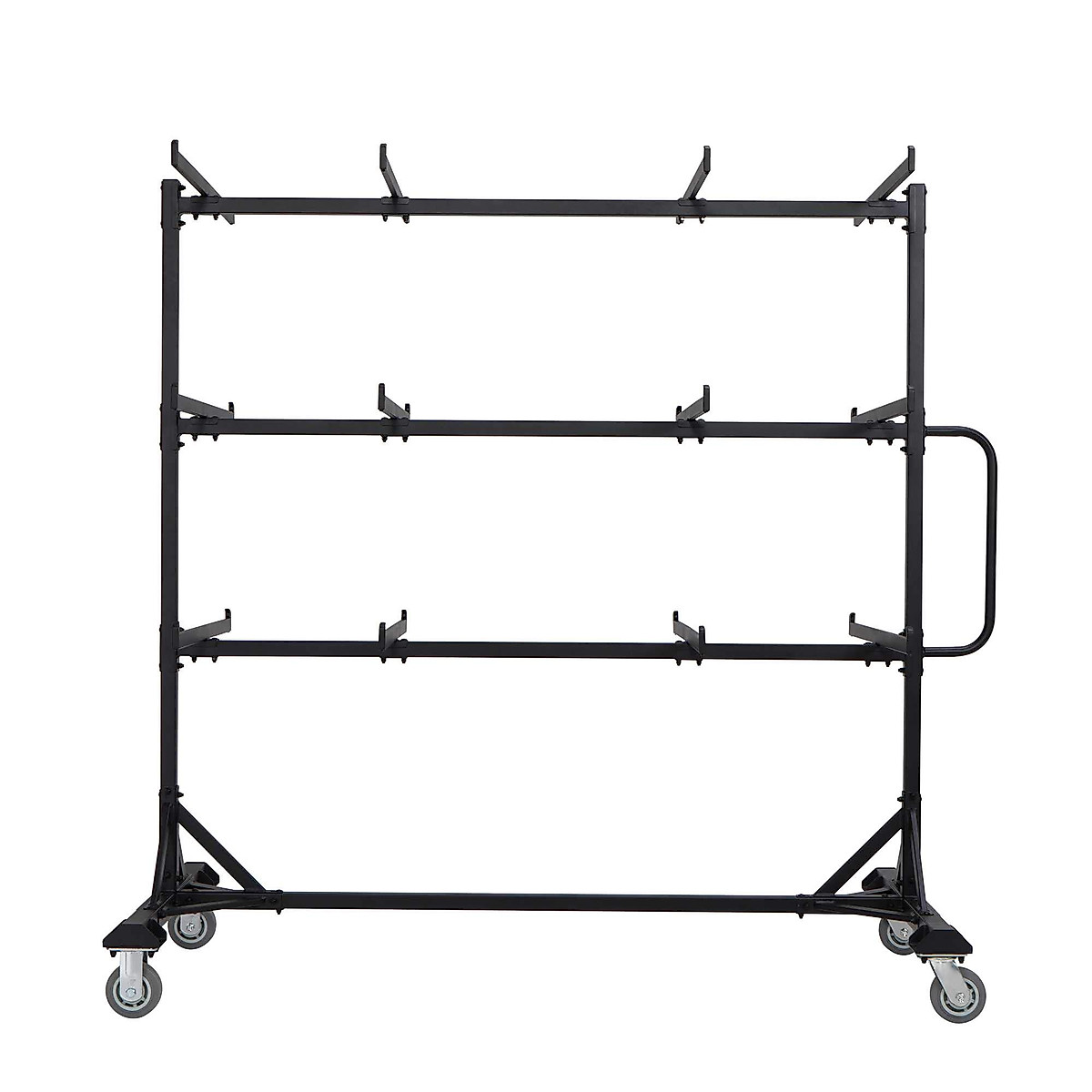 LIFETIME 80669 Upright Chair Storage Cart, Black