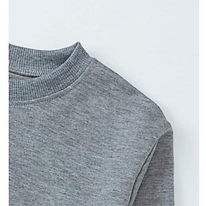 G-Amber Girls Long Sleeve Sweatshirts Kids Crop Print Funny Letters Fashion Pullover Tops Grey Sorry I'm Not Listening