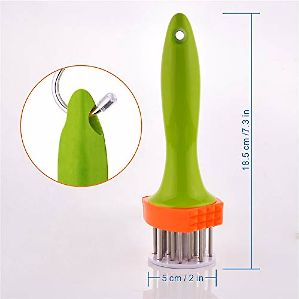 M MOACC Meat Tenderizer 24 Stainless Steel Needle Professional Metal Tenderizer Blades Cooking Tool for Chef