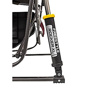 GCI Outdoor Freestyle Rocker XL Portable Folding Rocking Chair, Outdoor Camping Chair with Side Table