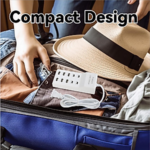 Puikfyni Portable USB C Charging Station,USB-C 4-Ports, Hub 10-Ports USB Charger Dock for Multiple Devices Phones Tablet Smartwatch Headphones Speakers (Ivory USBC)