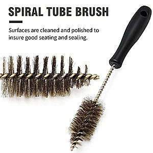 ZUDKSUY Injector Sleeve Cup Hole Seat Cleaning Brush Kit Car Wash Brush Fuel Injector Cleaner Compatible with 7.3L 6.0L 6.4L 6.7L 1994-2018, 3126 C7 C9, Replace AP0084 AP0085 3252
