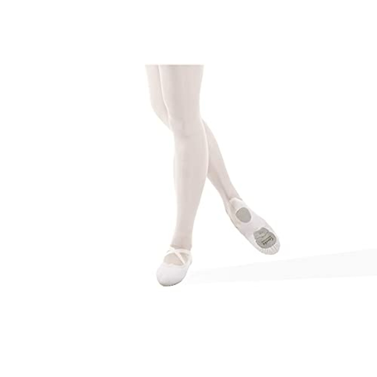 Sansha Women's Split Leather Sole Soft Ballet Shoes G1C Glove Flat, White, 3.5