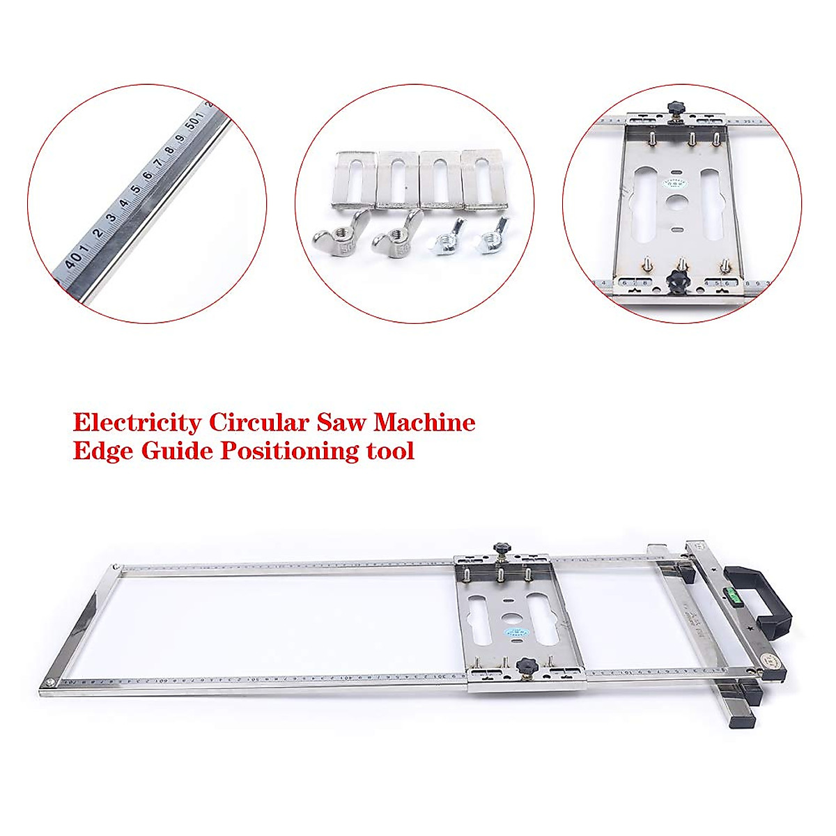 Edge Guide Positioning Cutting Board Tool Electricity Circular Saw Trimmer Machine Stainless Steel Edge Guide Positioning Cutting Board Multi-function Electricity Circular Saw Trimmer Machine