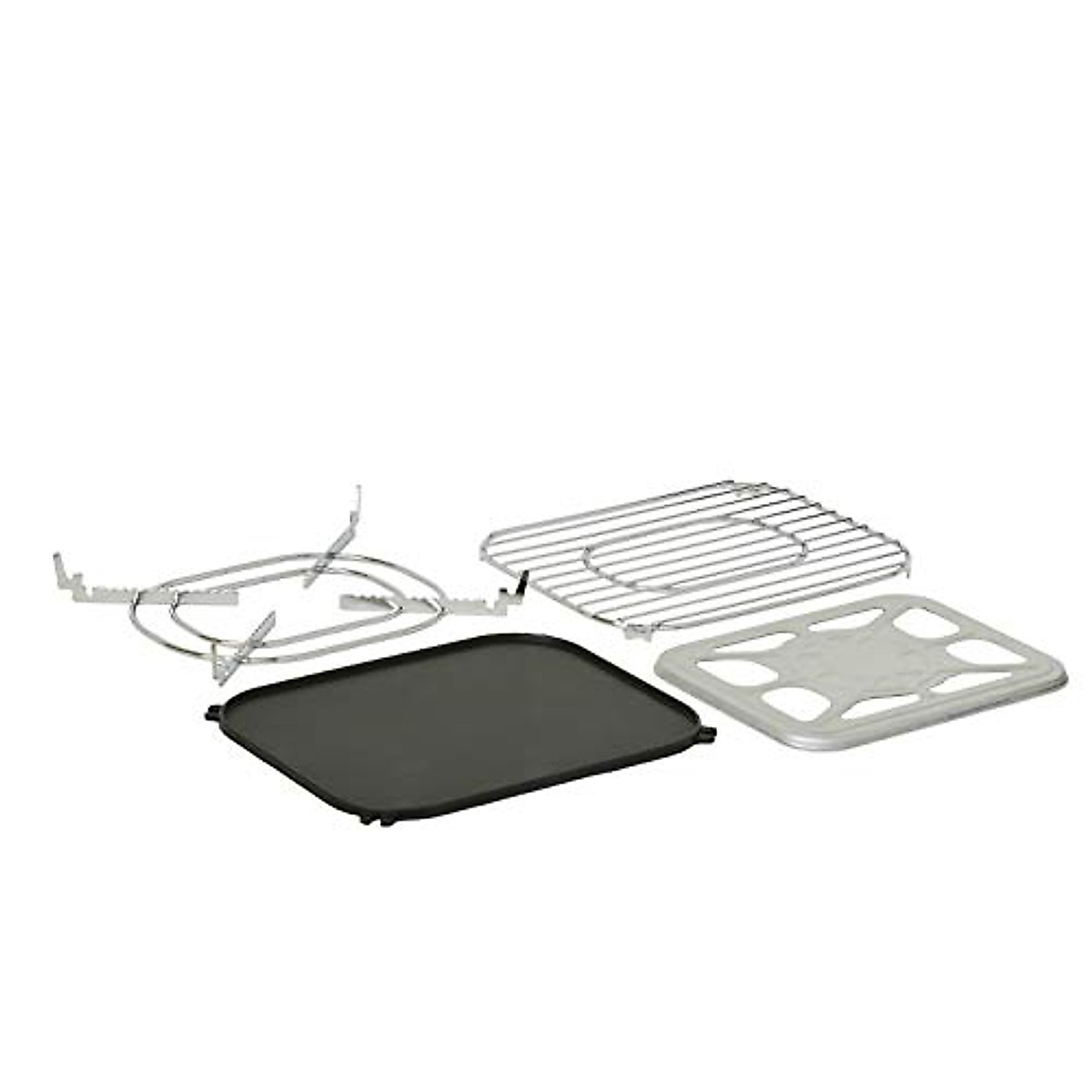 Flame King YSNVT-301 Multi-Function Portable Propane BBQ Grill Camp Stove, 8000 BTU 9.5 x 12 Inch Cooking Surface, Light Green/Black