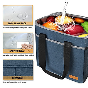 Collapsible Soft Cooler Bag,50 Cans Insulated Lunch Bag,Beach Cooler, Ice Chest,Large Leakproof Camping Cooler,Portable Travel Cooler for Grocery Shopping Picnics Work Meals
