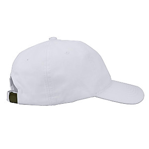 Gelante Cotton Twill Washed Unstructure Baseball Cap - Adjustable Blank Hat for Men Women - Wholesale Bulk Lot 6 Pack (White)