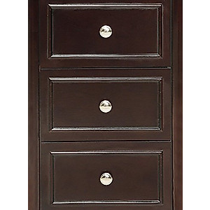 Hives and Honey Scarlett Jewelry Armoire - Elegant Storage Organizer for Your Precious Pieces | Solid Wood, Mirrored Lid | Anti-Tarnish Felt Lining | Espresso Finish