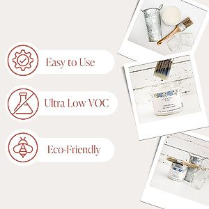 Clear Bonding Primer - Chalk Style Furniture Paint Surface Prep Clear Primer Base Coat - Adhesive Furniture & Decor Primer for Laminate, Glass, Metal, Oil-Based Paint or Stain - Pint (16 oz)