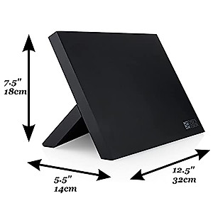 CHEF'S VISION Cosmos Knife Set Bundled With BEHOLD Free Standing Magnetic Holder Black