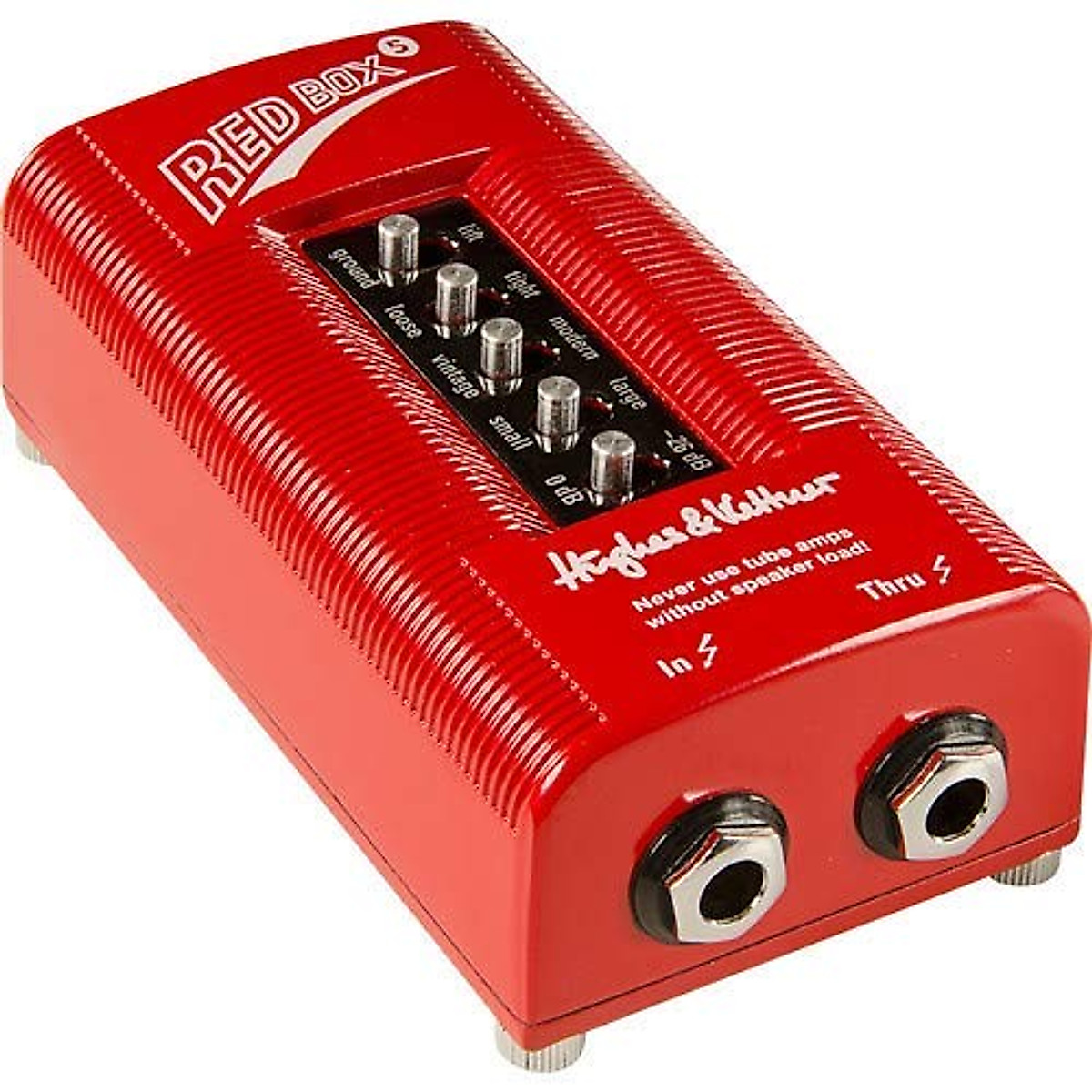 Hughes & Kettner Red Box 5 Guitar Cabinet Simulator with 6" Patch Cable R Angle (2-Pieces) Bundle
