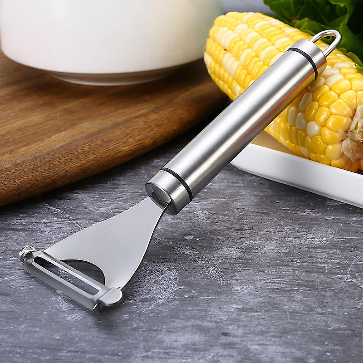 SQTIEBXC 304 Stainless Steel Paring Knife, Horizontal Type Peeler, Y-Type Scraper, Planer, Melon Fruit Peeler, Stainless Steel Melon Planer