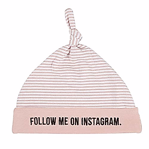 Stephan Baby That's All Collection Influencer Knit Hat, Follow Me on Instagram, Fits 6-12 Months