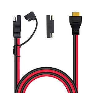 AnkEnergy 12AWG XT60 to SAE Connector Extension Cable for Solar Generator Portable Power Station SAE-XT60 (3Ft)