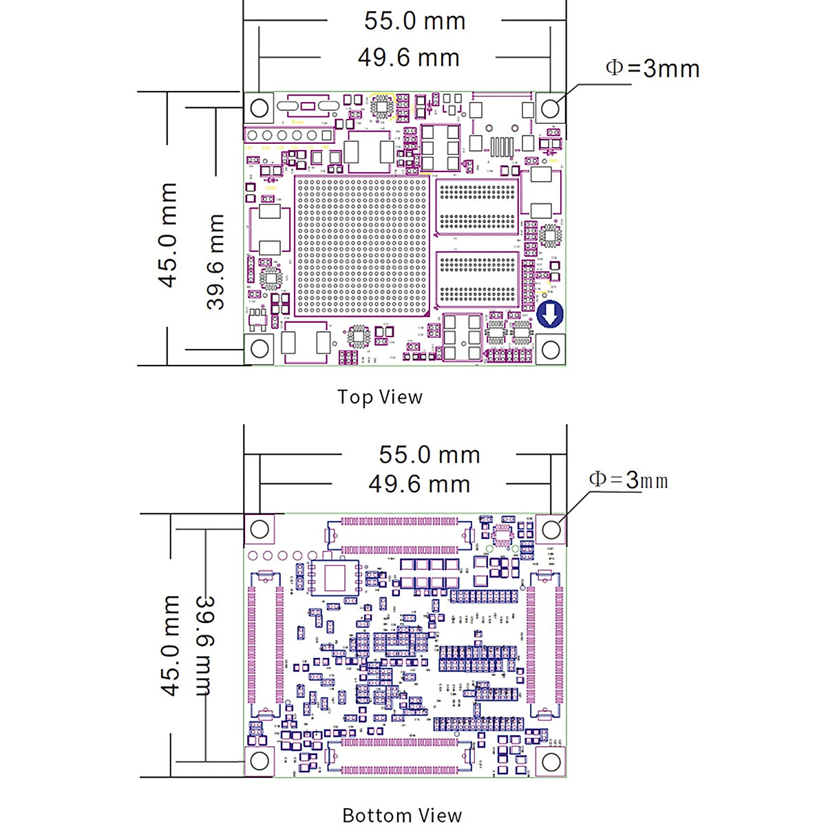 MiiElAOD SoM AC7100B: XILINX Artix-7 XC7A100T FPGA Core Board Industrial Grade Module
