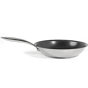 10" (26 cm) Stainless Steel Pan by Ozeri with ETERNA, a 100% PFOA and APEO-Free Non-Stick Coating