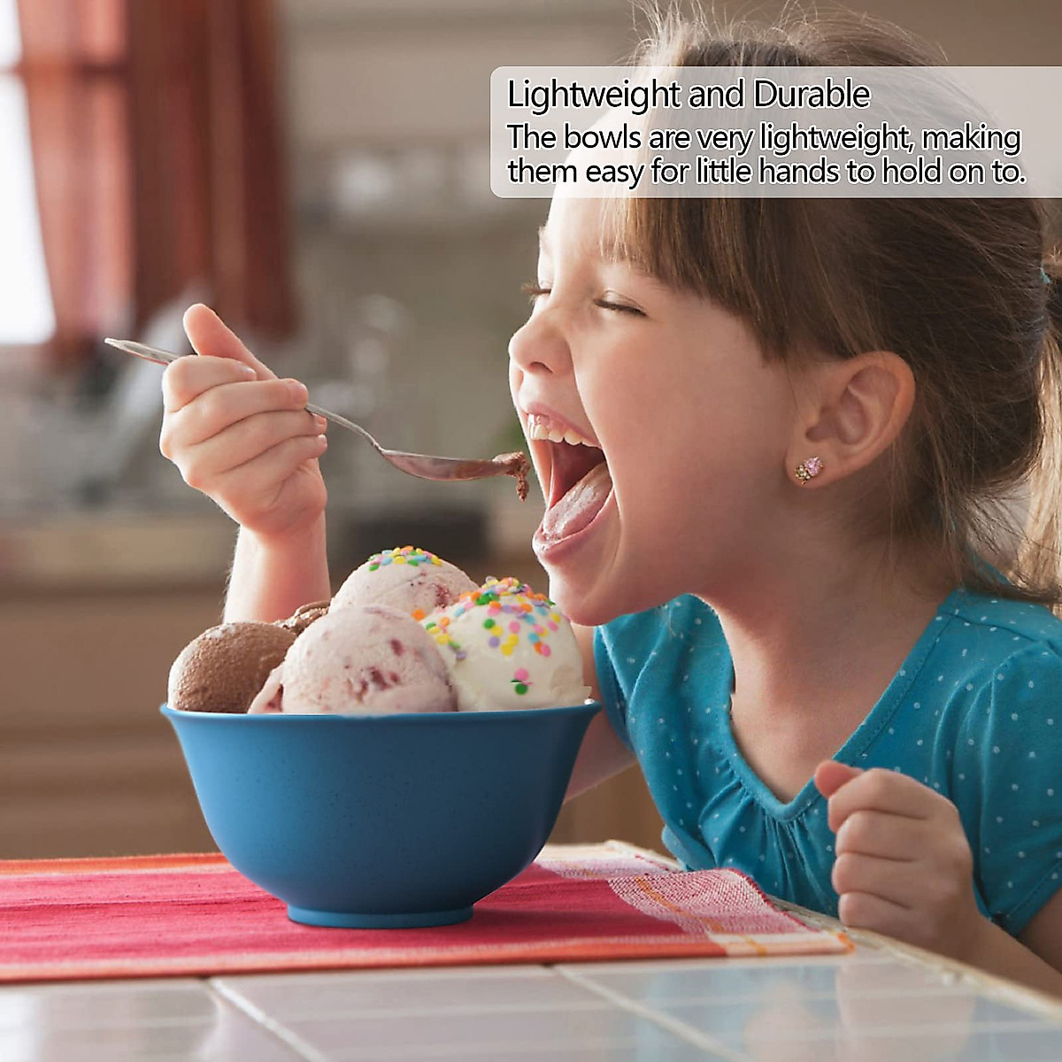 [Set of 6] 27 Oz Unbreakable Cereal Bowls Reusable Wheat Straw Fiber Bowl Sets - Dishwasher & Microwave Safe Bowl BPA Free - for Cereal, Fruit, Rice and Snack ect.