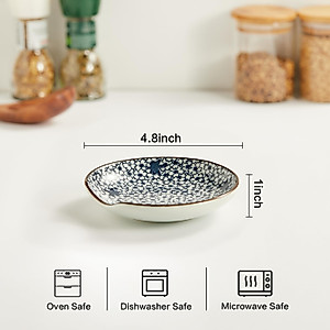 Ceramic Spoon Rest for Stove Top, Spoon Holder Set of 4 Kitchen Counter Coffee Spoon Rest 4.8 Inches Ceramic Pasta Spoon Microwave and Oven Safe Modern Kitchen Décor